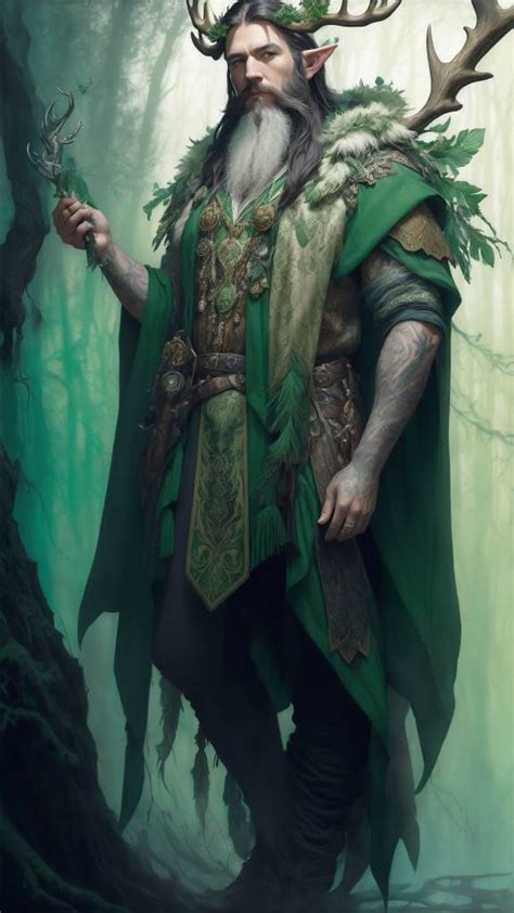Half Elf Druid By Ionicai On Deviantart