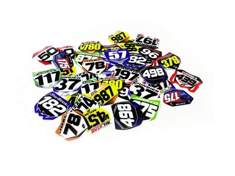 Mini Number Plate Decals Action Sports Decals