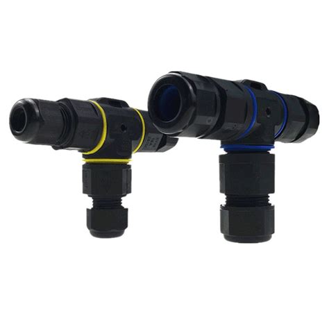 Ip68 Waterproof Electrical Wire Cable 3pin Connector Outdoor Plug