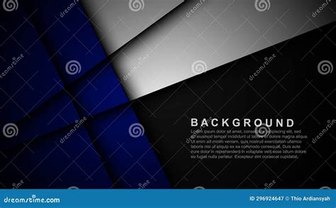 Overlapping Dimensional Background For Modern Website Text And Message Design Stock Vector