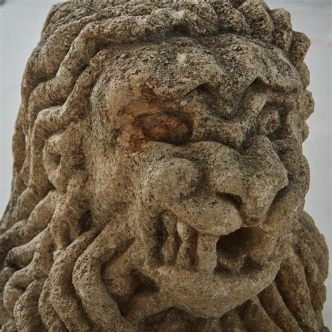 Limestone Lion Garden Statue France 1960s For Sale At 1stdibs