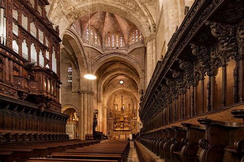 Old Choir Stalls Metropolitan Basilica And Primate Cathedral Of Tarragona