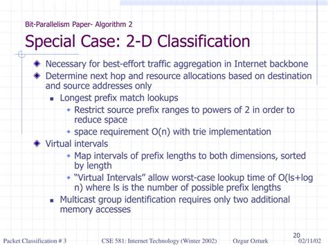 Ppt Packet Classification 3 Powerpoint Presentation Free Download