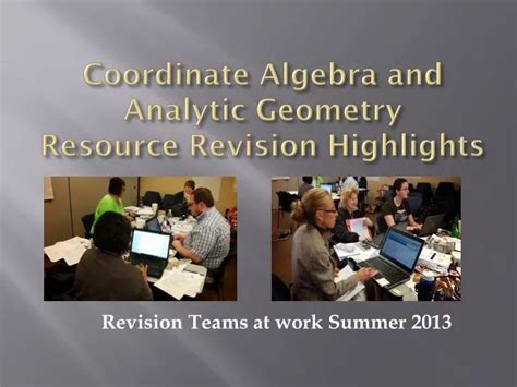 Ppt Coordinate Algebra And Analytic Geometry Resource Revision