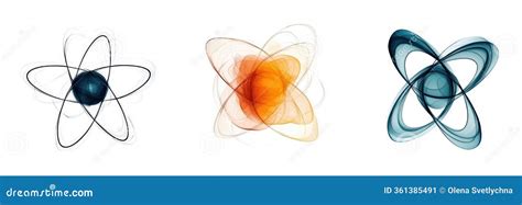 Atomic Models Atomic Models History Infographic Diagram Royalty Free Illustration