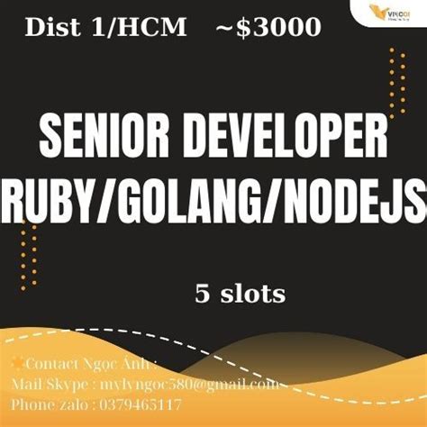 Recruiter Viecoi On Linkedin QuẬn 1hcm Senior Ruby On Railsgolang