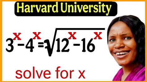A Nice Algebra Problemharvard Universitycan You Pass Youtube