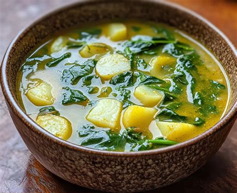 Simply Spinach And Potato Curry Soup Recipe
