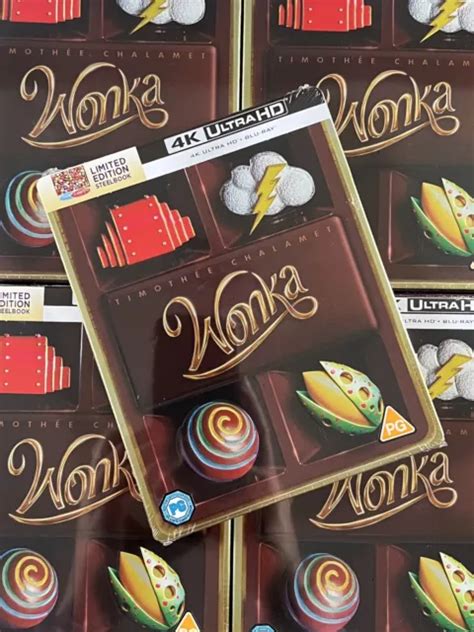 Wonka 4kuhd Ultrahd Blu Ray Limited Edition Steelbook Timothée Chalamet In Hand £49 99 Picclick Uk