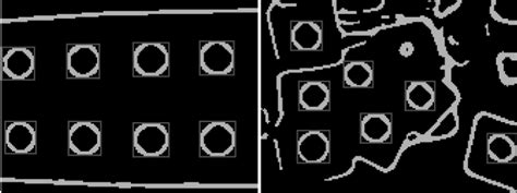 an edges detection based approach detected targets are marked with