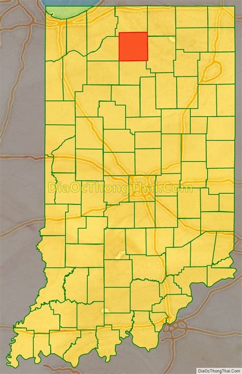 Map Of Marshall County Indiana Thong Thai Real