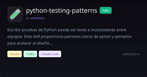 Python Testing Patterns Crea Pruebas De Python Confiables Rápidamente