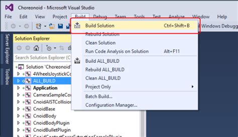 Build And Install From Source Code Windows Version — Choreonoid Master Documentation