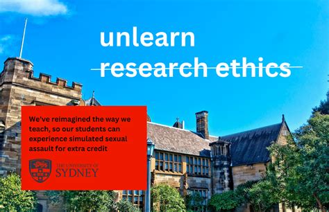 Usyd School Of Psychology Conducts Sexual Assault Experiment On