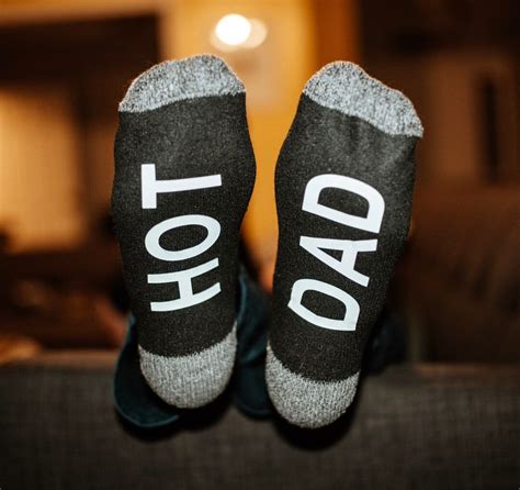 Hot Dad Socks Dad Bod Socks Novelty Socks For Men Husband