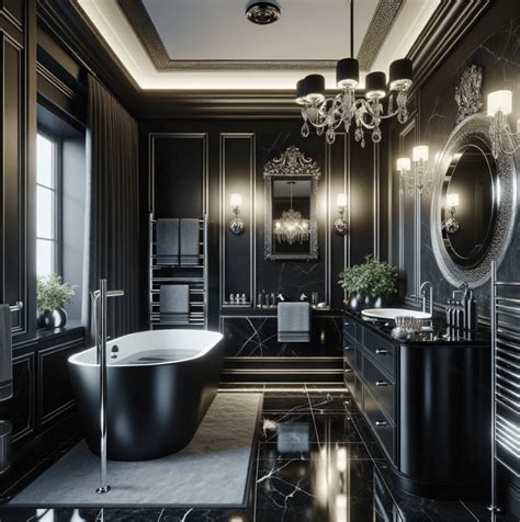 Black And Silver Bathroom Ideas Homedesignsai