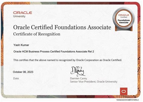 Yash Kumar On Linkedin Oraclehcm Oraclecertified Oraclecloud Saas…