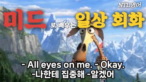 미드가 저절로 들리는 일상 영어 회화 ‘눈코입‘ 으로 표현되는 관용어 Youtube