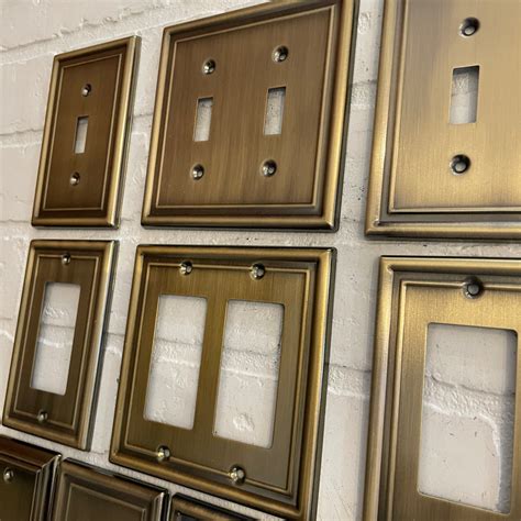 Antique Brass Switch Plates The Shabby Store