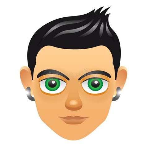 Icono Masculino Del Avatar Del Retrato Con La Cara Del Muchacho