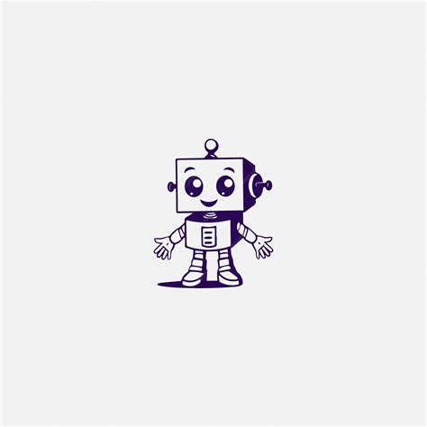 Premium Vector Robot Logo Vector Template Design