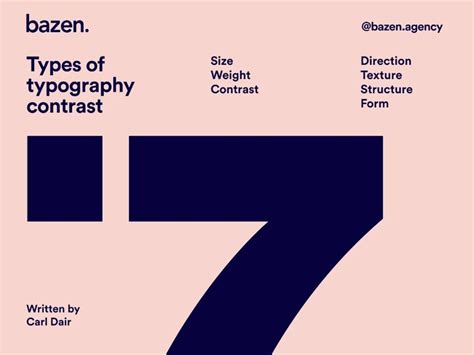 Design Tip 7 Types Of Typography Contrast Typography Design Zen