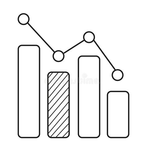 Financial Crisis Icon In Line Style Bankrupt Poverty Graph Down