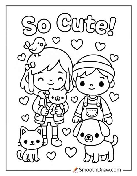 Toca Boca Hair Salon Coloring Pages 2025