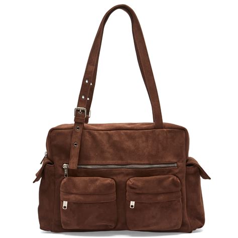Samo Ondoh Pocket Utility Bag Large Suede Brown End Us