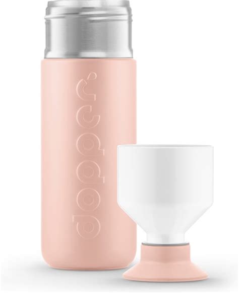 Dopper Thermosfles Insulated Pebble Peach Drinkfles 580 Ml Bol