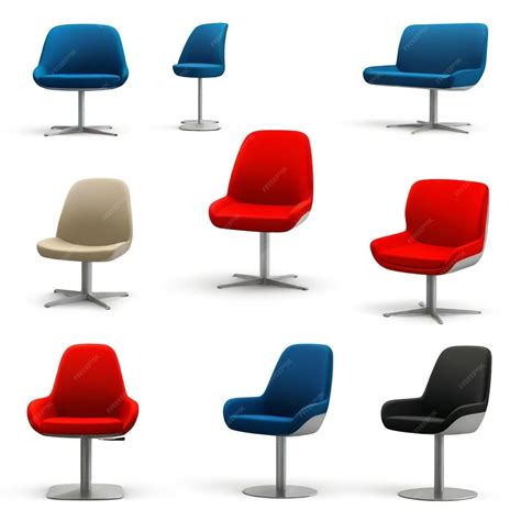 Seating Vector Set White Background Isolated A High Premium Ai