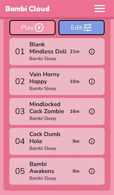 Bambi Made Her Own Playlist And Would Love Suggestions To Improve Or Make It Bigger Harder And
