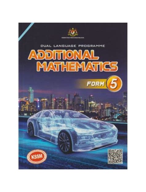 Textbook Additional Mathematics Form 5 Dlp Isbn 9789832914686 Caie