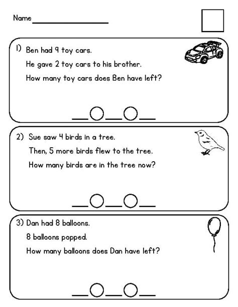 Simple Addition And Subtraction Story Word Problems Tpt