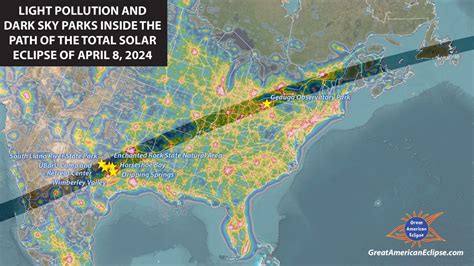 April 8 Total Solar Eclipse The Best Places To Stargaze Near The Path
