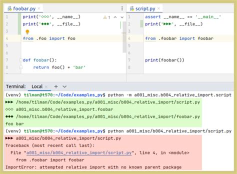 Python When To Put A Dot In Relative Imports And What Does The M