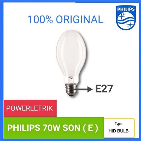 Ready Stockoriginal E27 Philips 70w E High Pressure Sodium Bulb