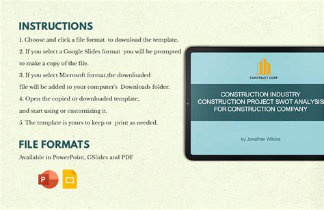 Construction Industry Construction Project Swot Analysis For