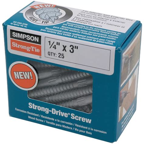 Simpson Strong Tie Strong Drive Sds 1 4 In X 3 In Heavy Duty