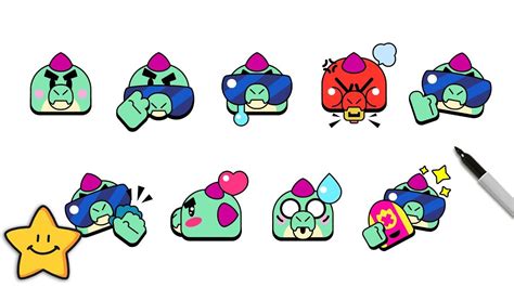 How To Draw Buzz Pins 📌 Brawl Stars New Brawler Step By Step