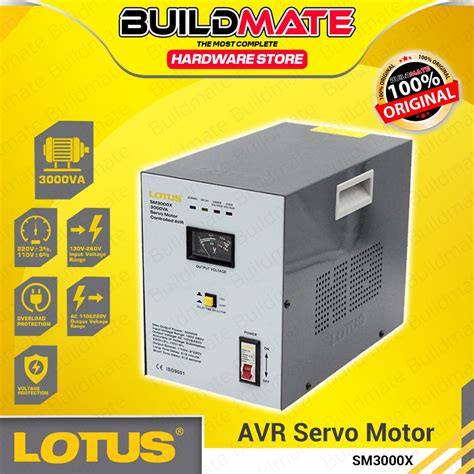 Buildmate Lotus Avr Servo Motor Type Control 1500va 2000va Automatic Voltage Regulator Lpt