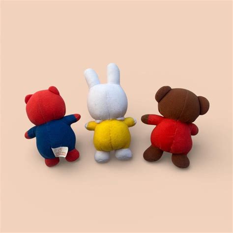 Vintage Miffy Soft Toys Plush Bundle Boris Poppy Friends Etsy