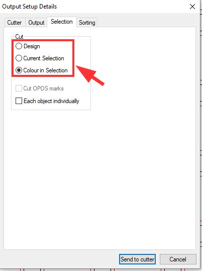 info winplot how to cut only a selection of the design job summa
