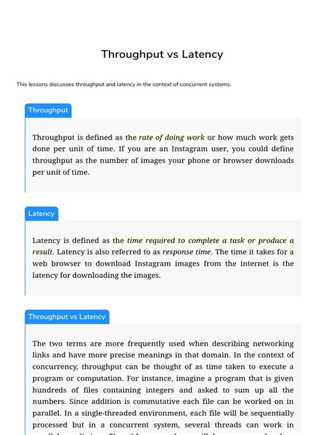 7 Throughput Vs Latency Pdf