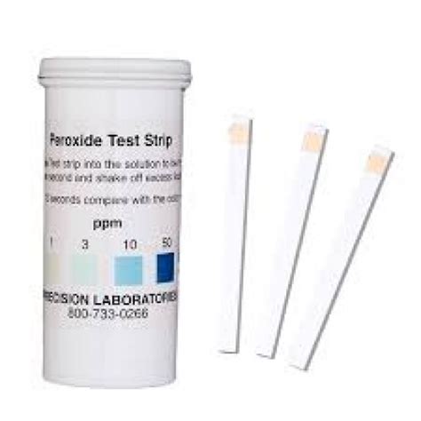 Peroxide Test Strips Vinyl Low Range Pkt50