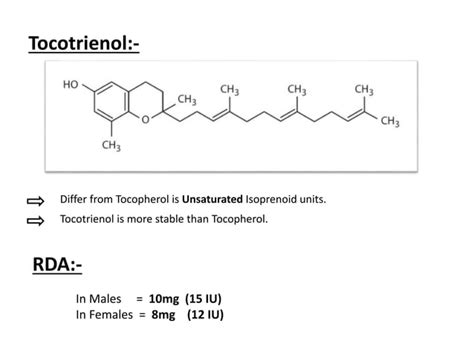 Vitamin E Tocopherol Pptx