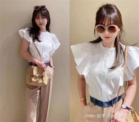 夏天穿衬衫原来这么好看，试试这款荷叶边衬衫，甜美温柔又有个性 知乎