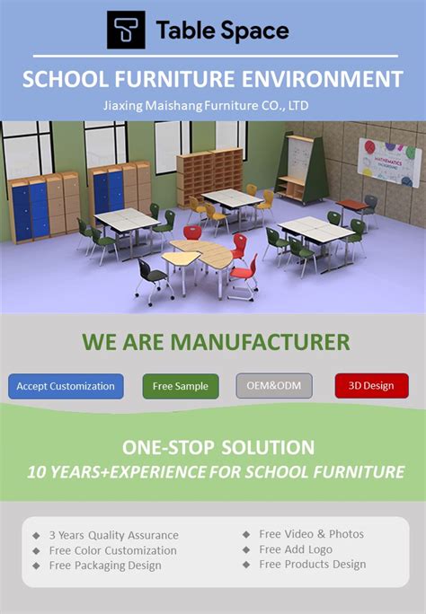 Education Furniture Classroom Study Table School Furniture Ergonomic
