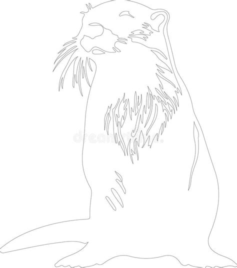 Sea Otter Outline Stock Illustrations 146 Sea Otter Outline Stock