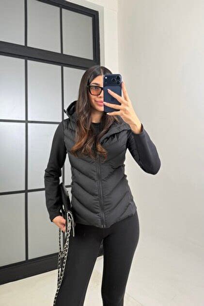 Moderk Zra Model Range Rover Mom Kontrast Şişme Mont Ceket Kadın